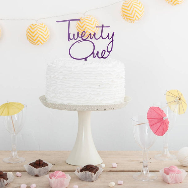 Personalised Name, Word Or Number Cake Topper – Gifting Knot