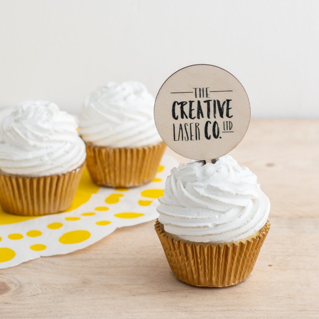 Custom Printed Branded Cupcake Toppers | Logo Cake Toppers | Event ...