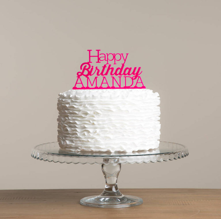 Personalised Birthday Party Cake Topper | Gifting Knot