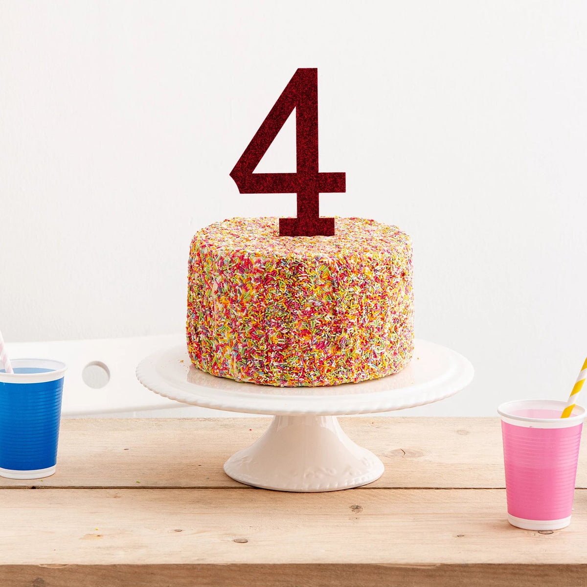 Age Number Birthday Cake Topper | Gifting Knot