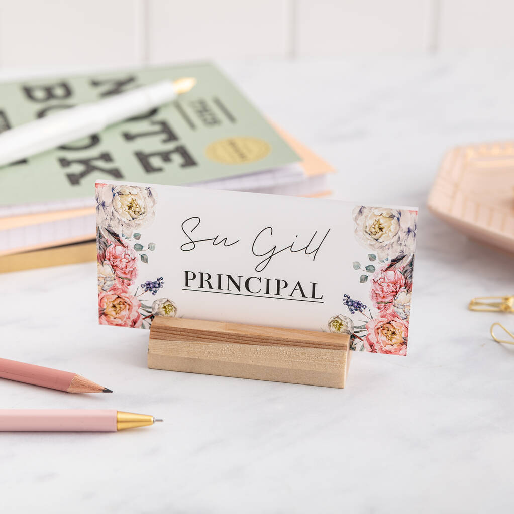 Office Name And Job Title Desk Plate Sign – Gifting Knot