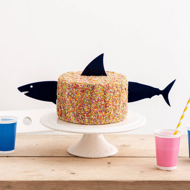 Shark Cake Topper | Children's Party Cake Decoration | Acrylic Cake ...